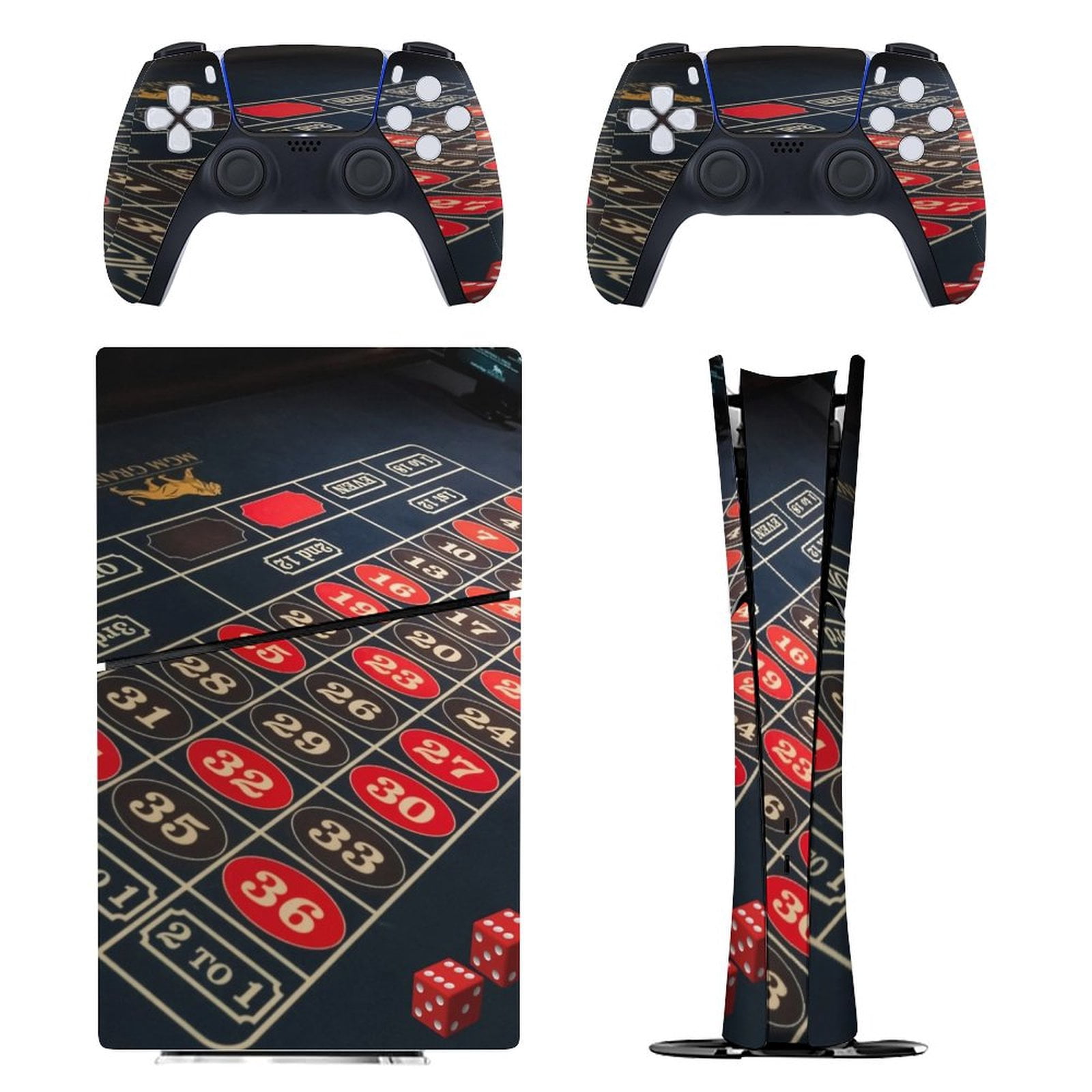 Oulette, Gambling,dice,casino PS5/PS5 Pro/PS5 Slim Digital Disc Skin ...
