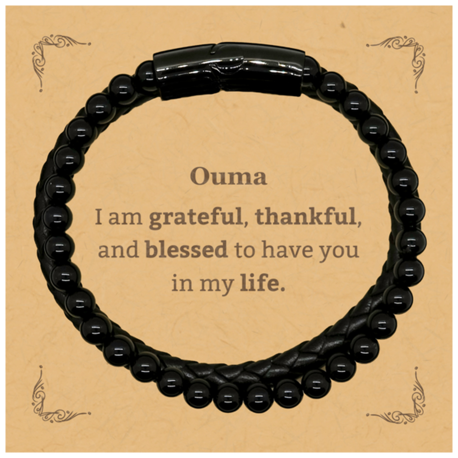 Ouma Appreciation Gifts, I am grateful, thankful, and blessed, Thank ...