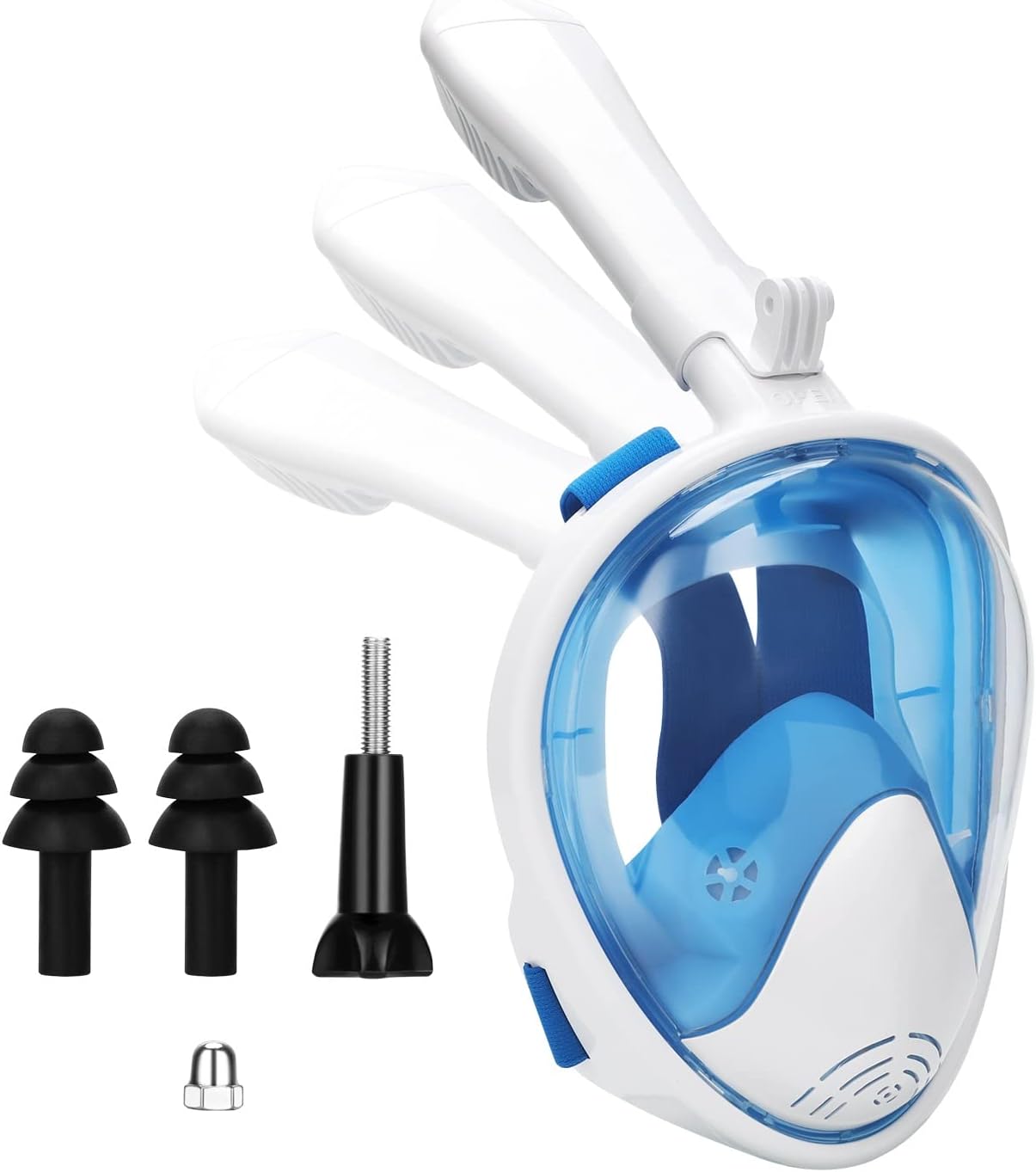 Soapow Full Face Snorkel Mask Snorkeling Gear Diving Goggles Mask With
