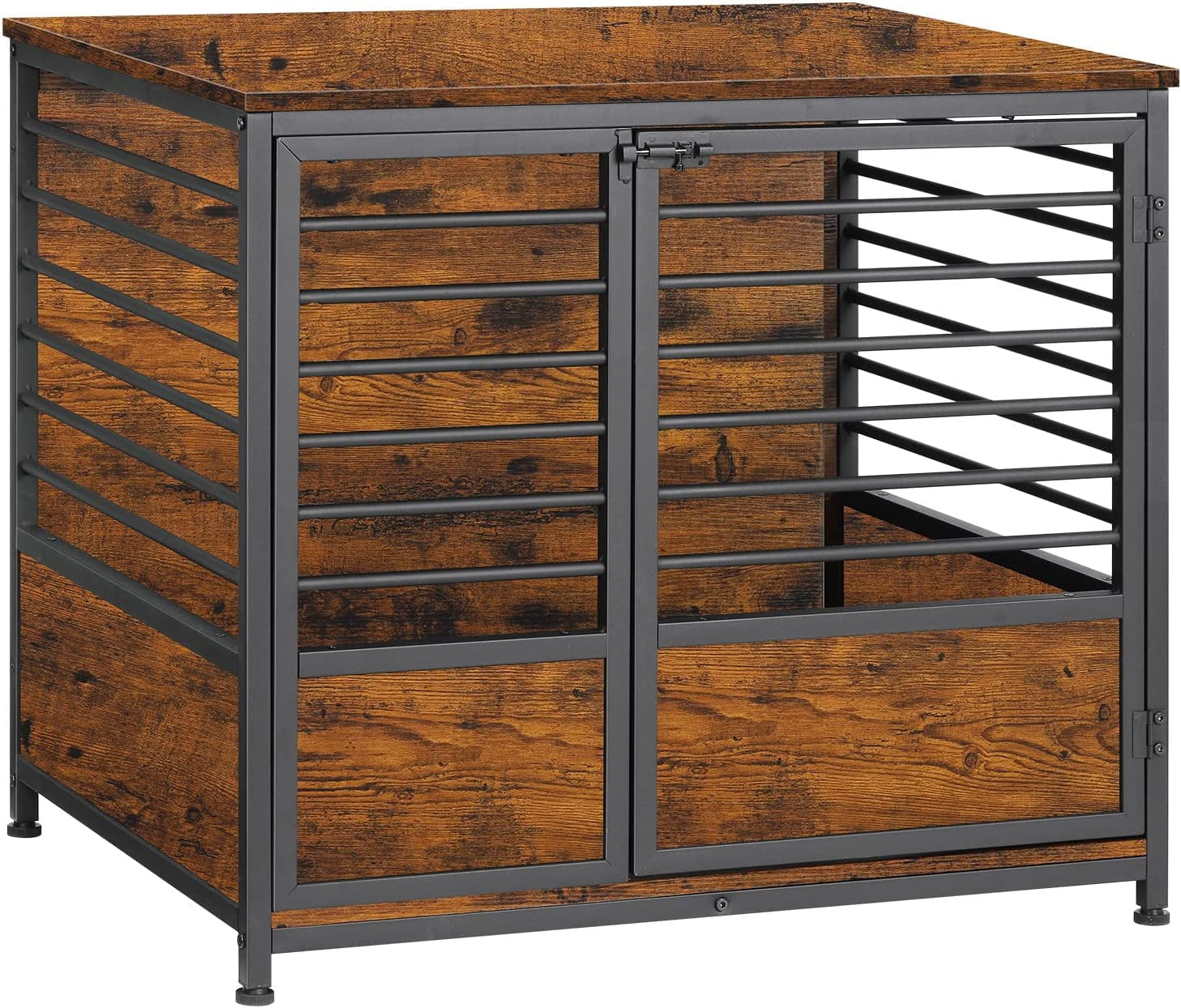 Oumilen Medium Dog Crate Cage Living Room Side End Table, Brown ...