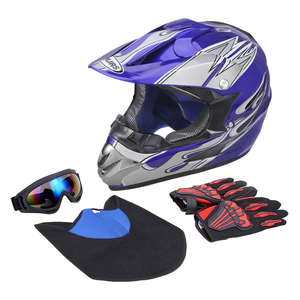 Oumurs DOT Motocross Motorcycle Helmet Open Face Off-road Dirt Bike ATV ...
