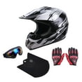 Oumurs DOT Motocross Motorcycle Helmet Open Face Off-road Dirt Bike ATV ...