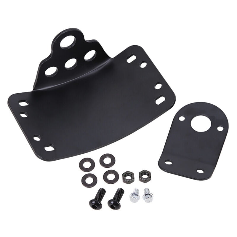 Oumurs Motorcycle Side Mount License Plate Bracket Tail Light Holder ...