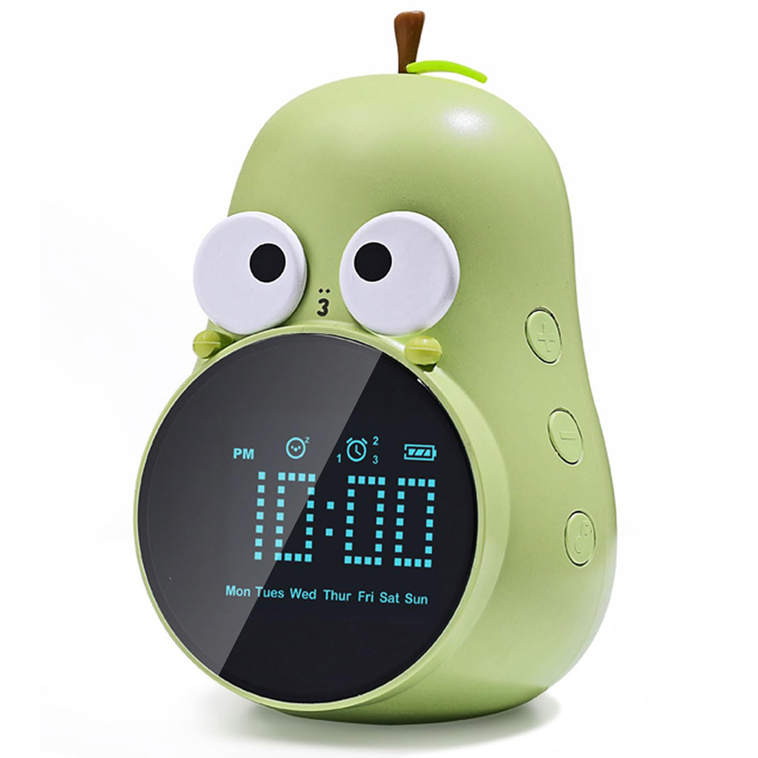 Ounamio 2023 Pear shaped Fun Alarm Clock, Children's Voice Time ...