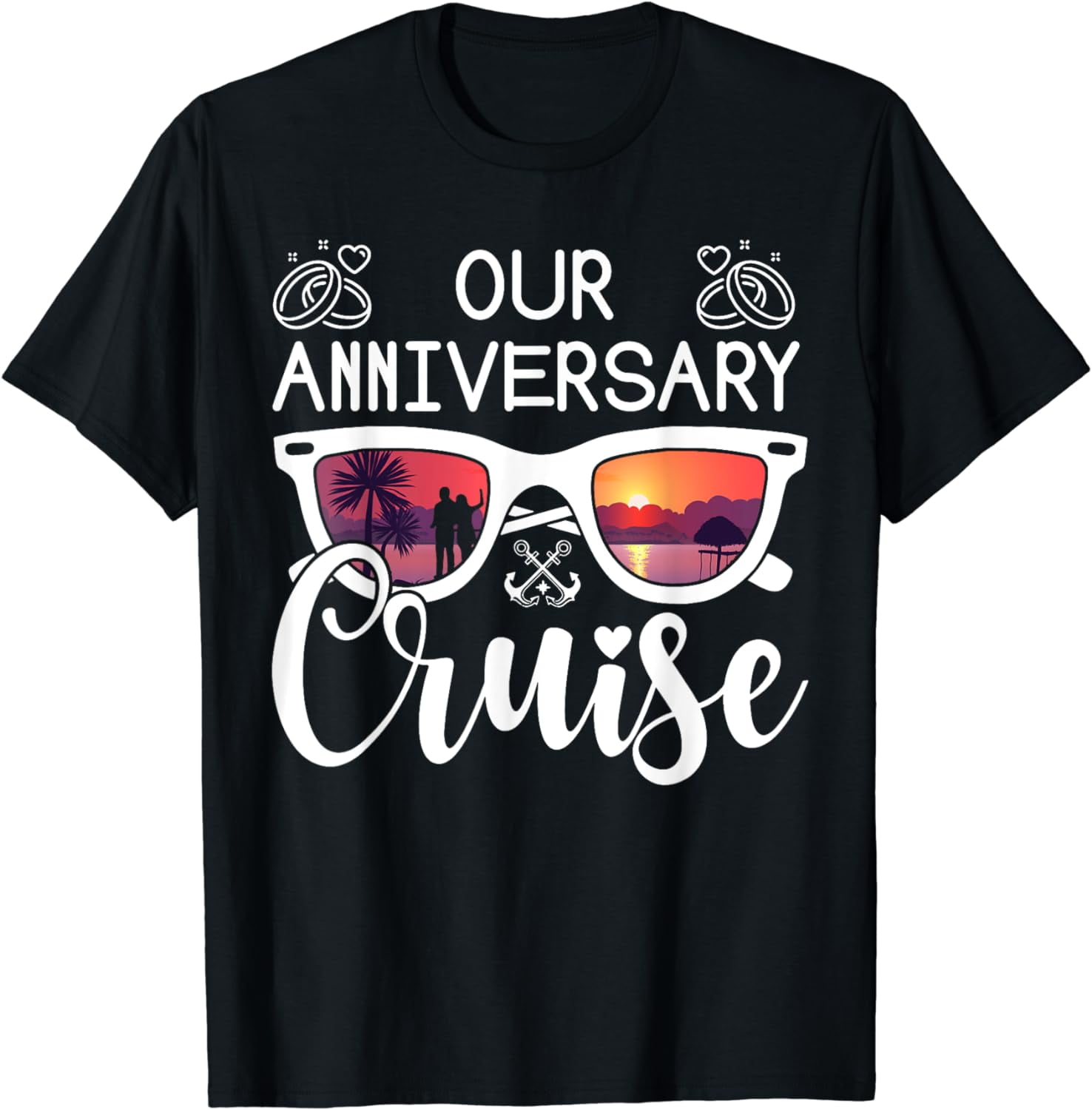 Our Anniversary Cruise Matching Cruise Ship Boat Vacation T-Shirt ...