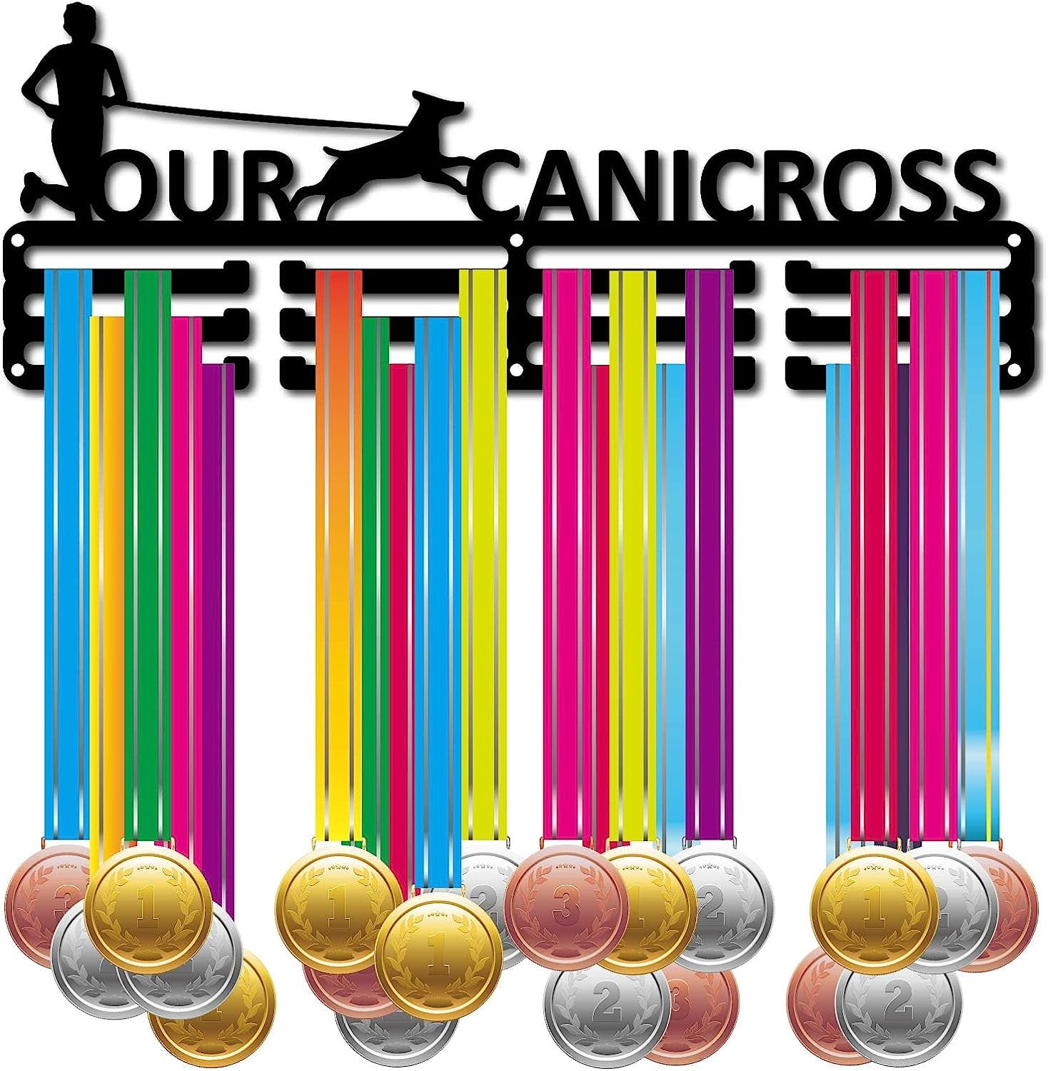 Our Canicross Medal Holder Sport Walk A Dog Medals Hanger Display Stand ...