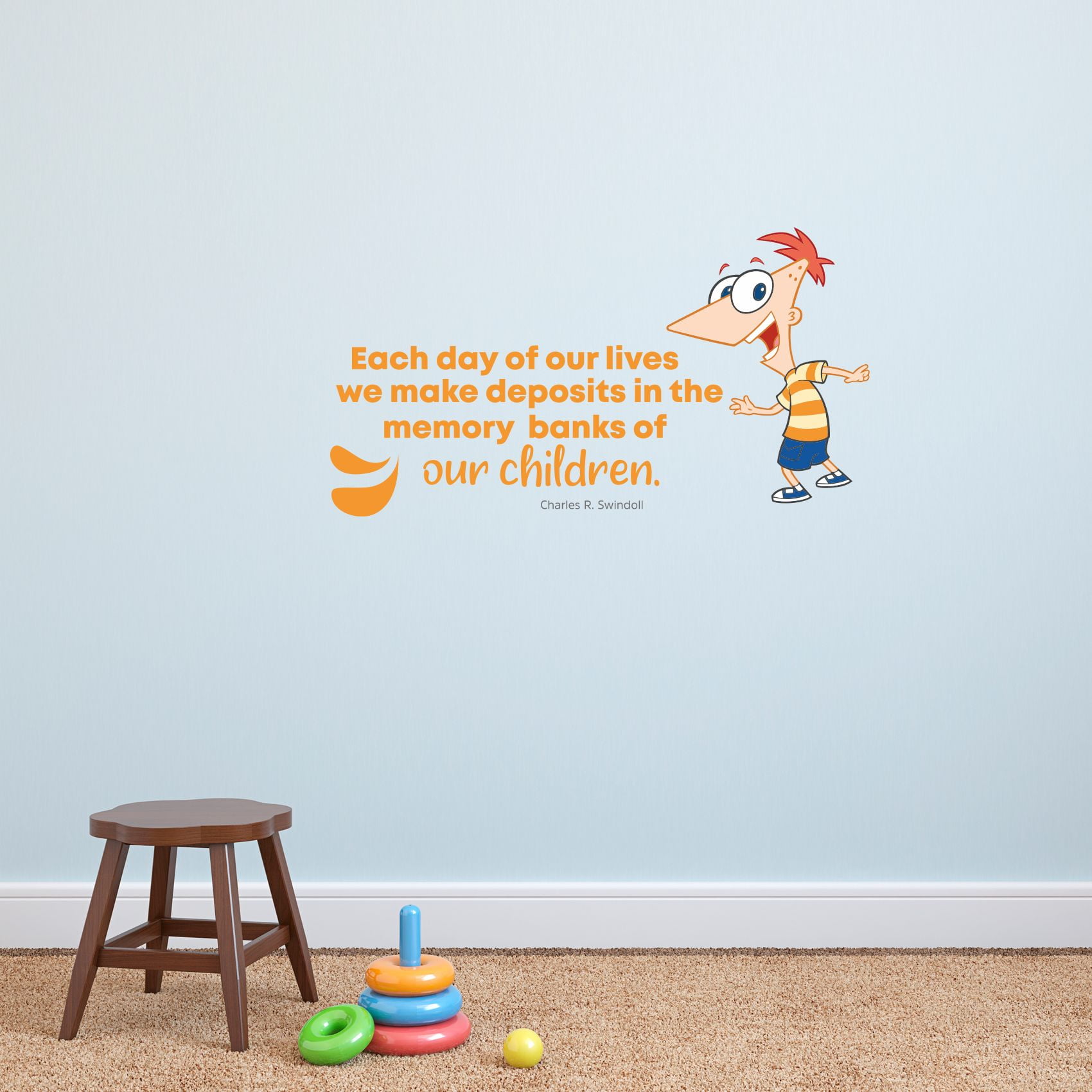 Our Children Phineas and Ferb Quote Cartoon Quotes Decors Wall Sticker ...