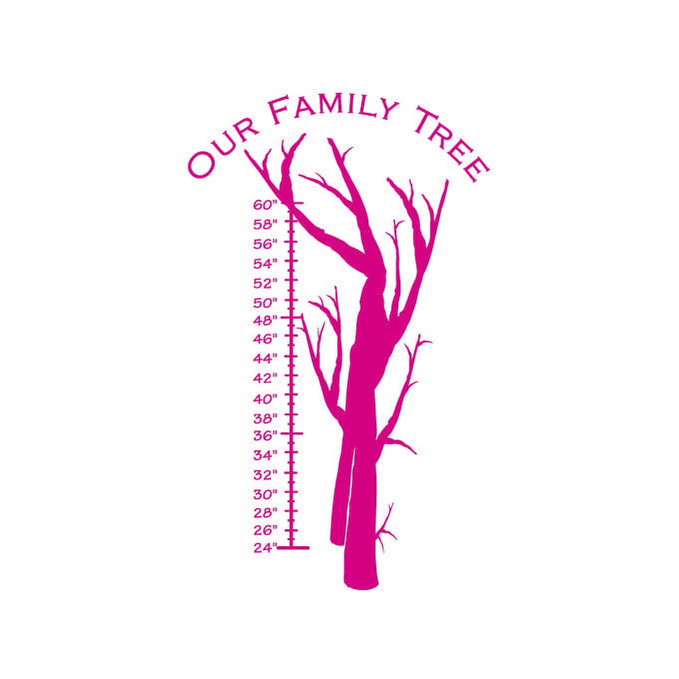 Our Family Tree Vinyl Graphic - Large - Hot Pink - Walmart.com