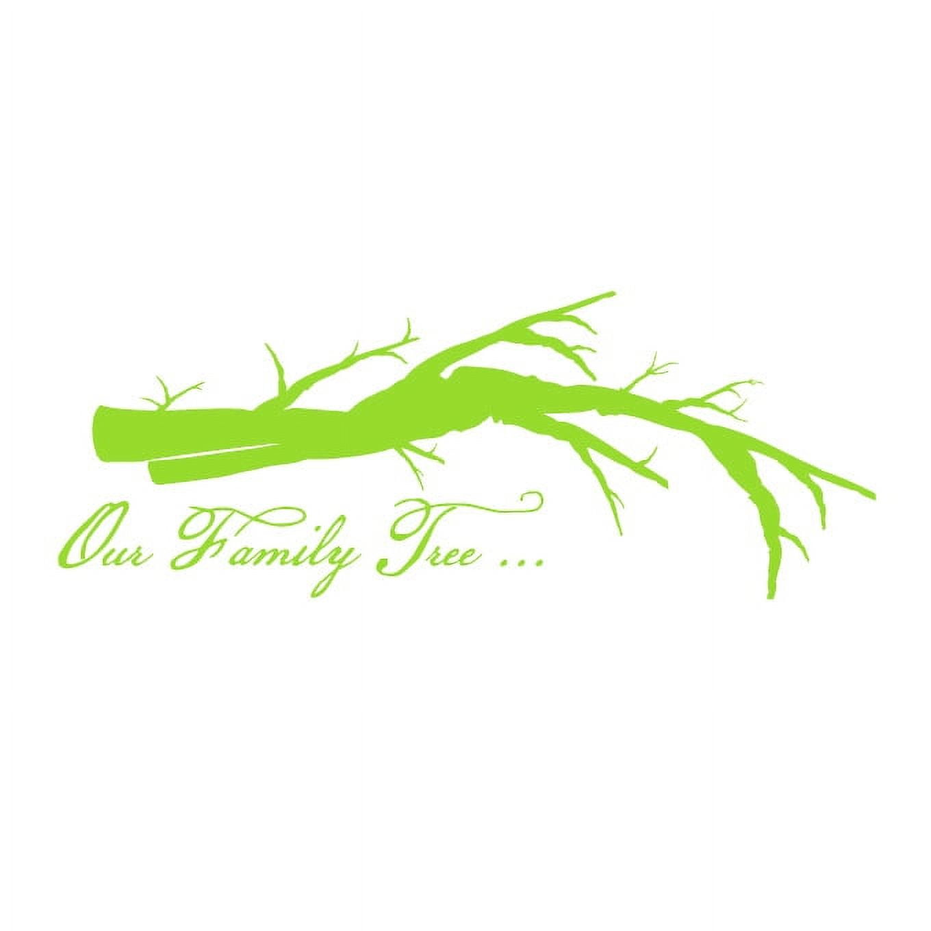 Our Family Tree Vinyl Graphic - Large - Lime - Walmart.com