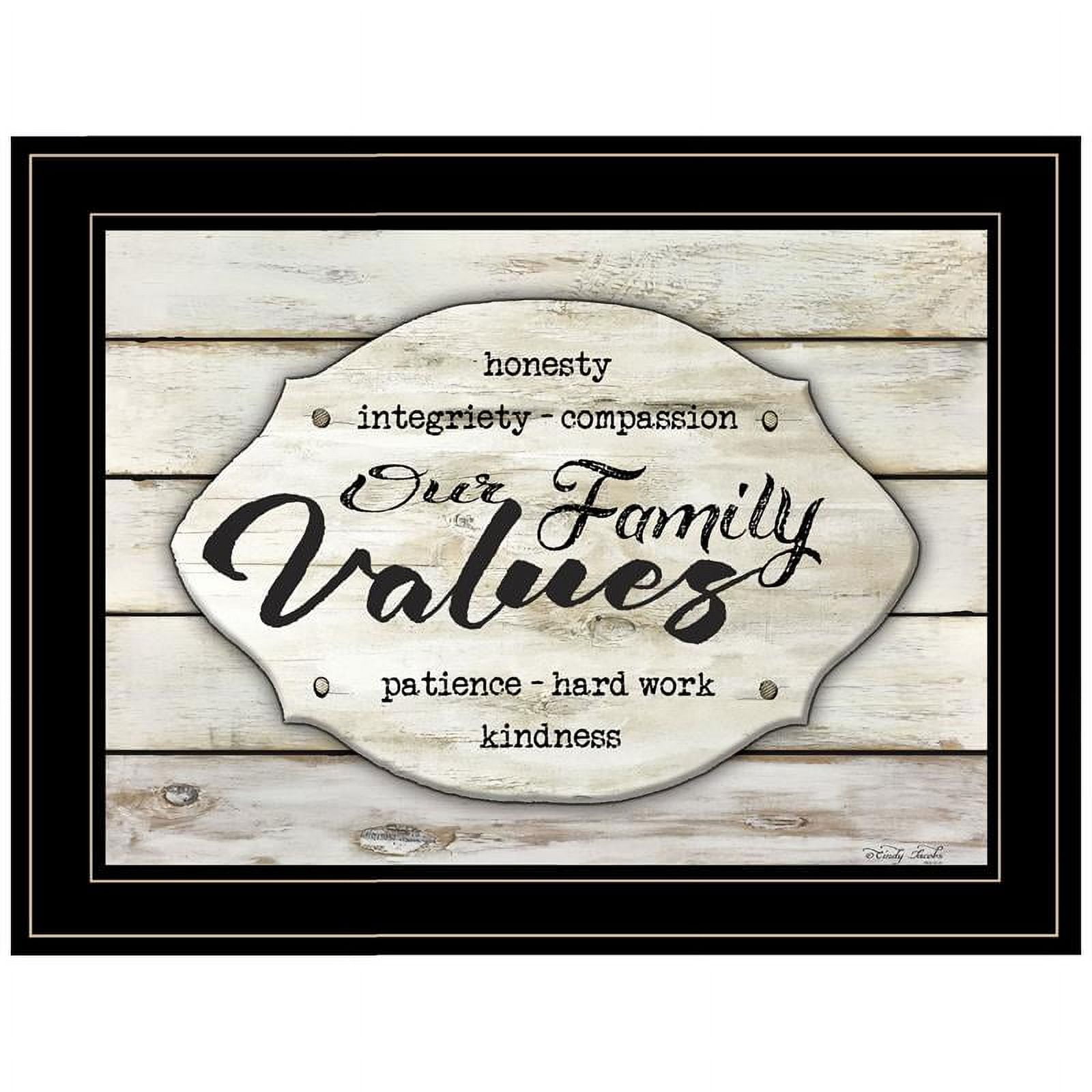 Our Family Values by Cindy Jacobs Printed Wall Art Wood Multi-Color ...