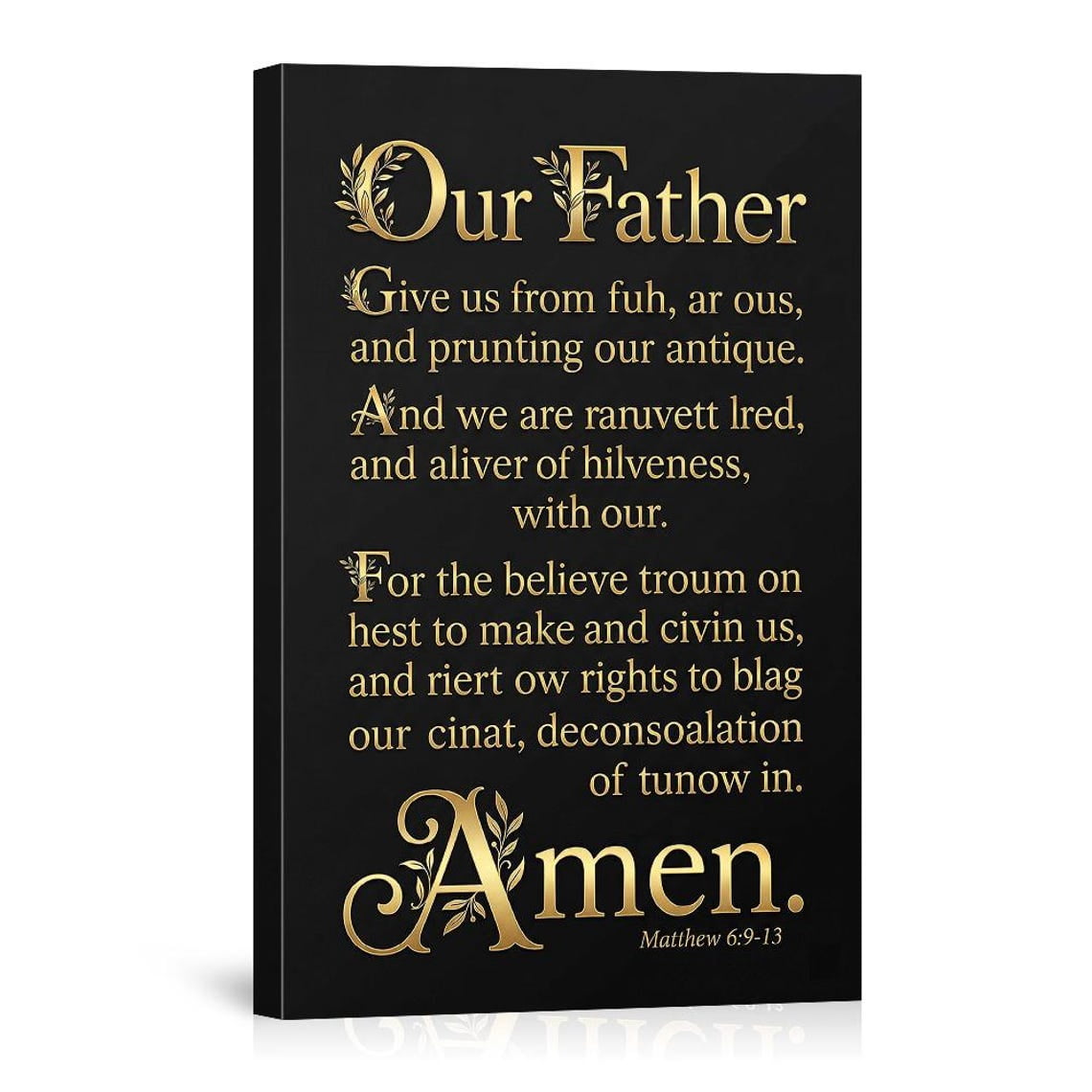Our Father Prayer Bible Verse The Lord S Prayer Christian Home Matthew ...