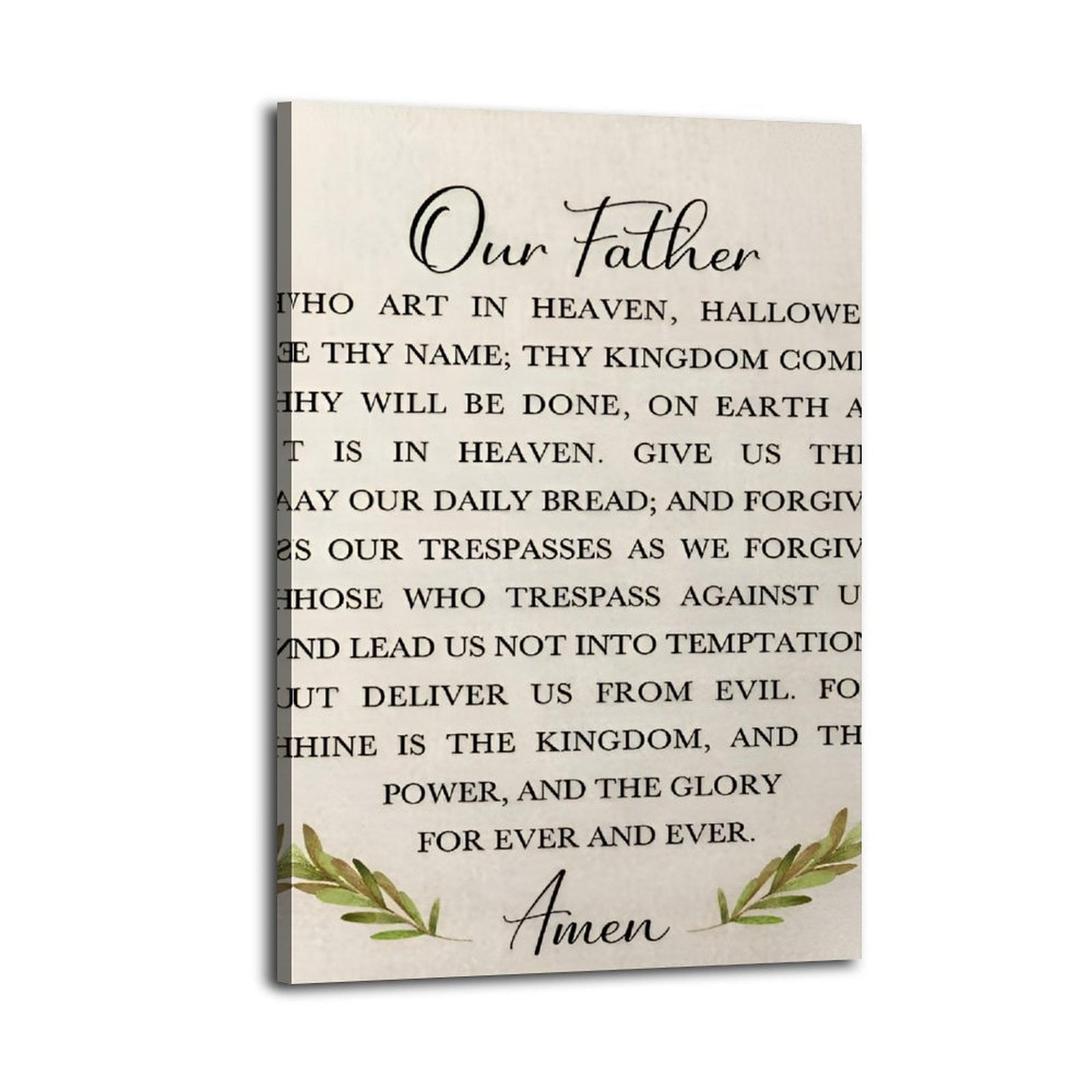 Our Father Prayer Poster Great Wall Art for Home Decor, Made in USA ...