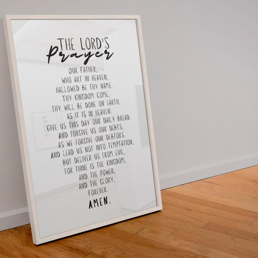 Our Father Who Art In Heaven Hallowed Be Thy Name The Lord'S Prayer ...