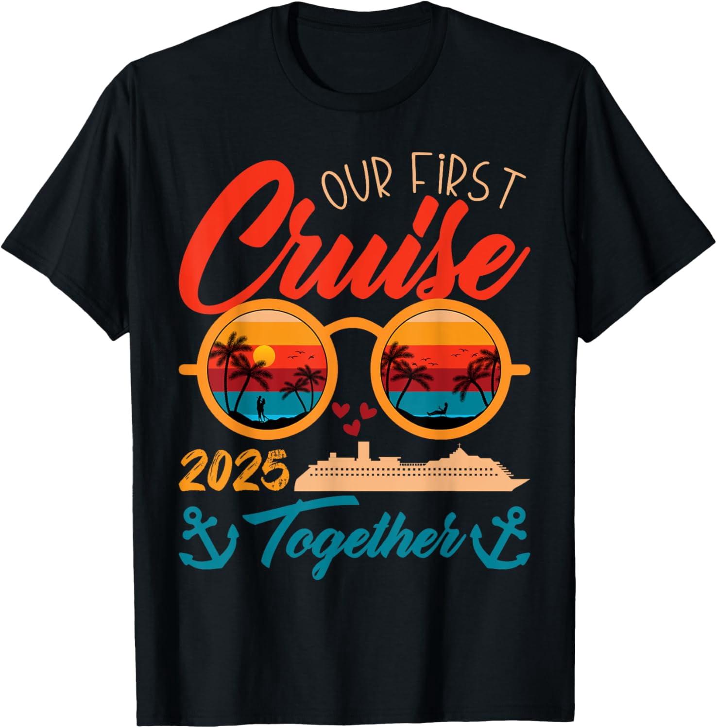 Our First Cruise 2025 Together Couples Matching Cruise T-Shirt ...