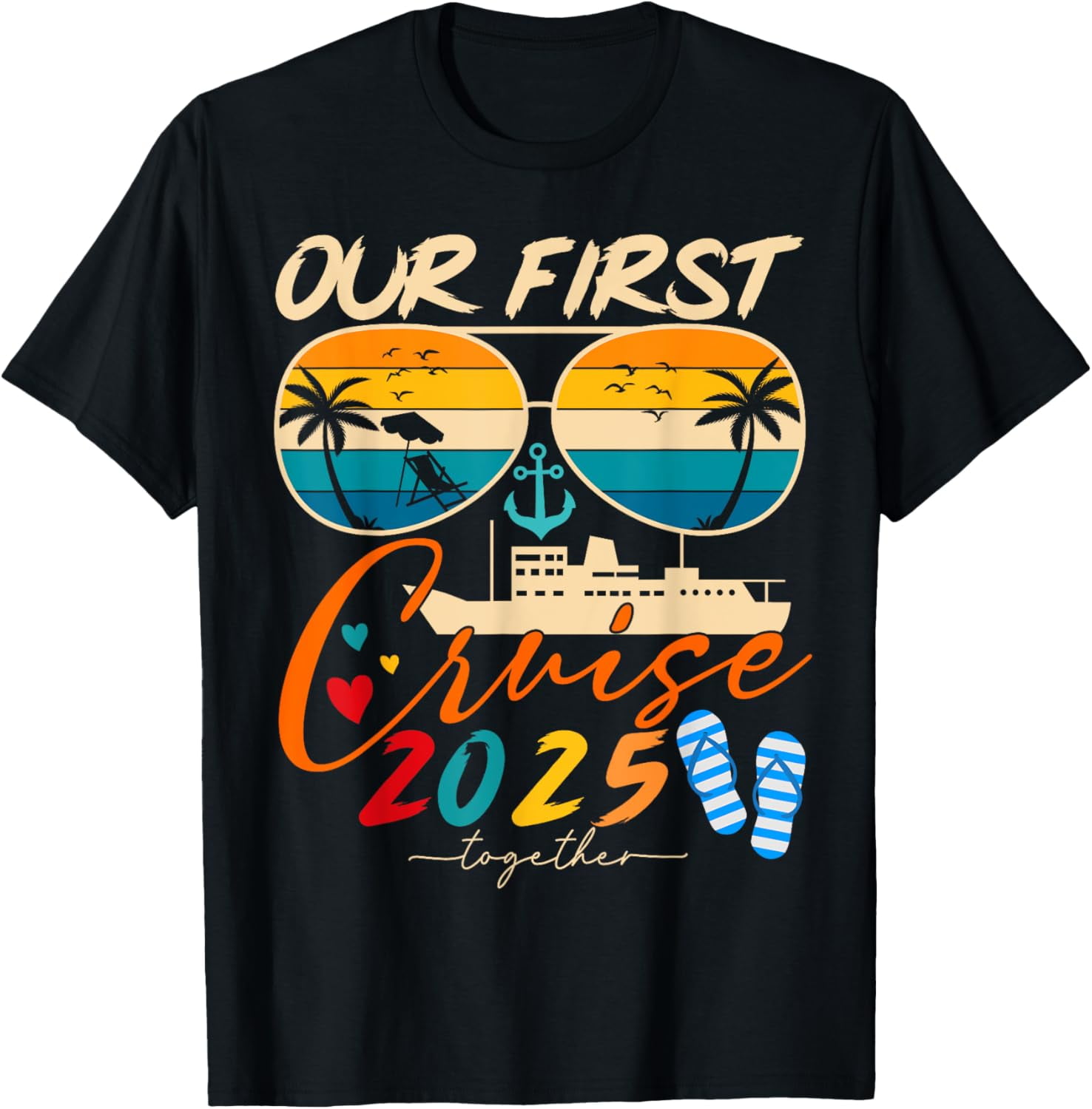Our First Cruise 2025 Together Matching Couples Cruise T-Shirt ...