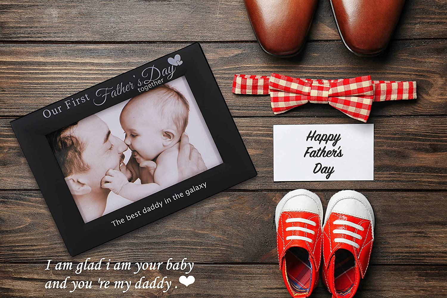 Our First Father’S Day Together Father’S Day Gift Photo Frame,Black ...