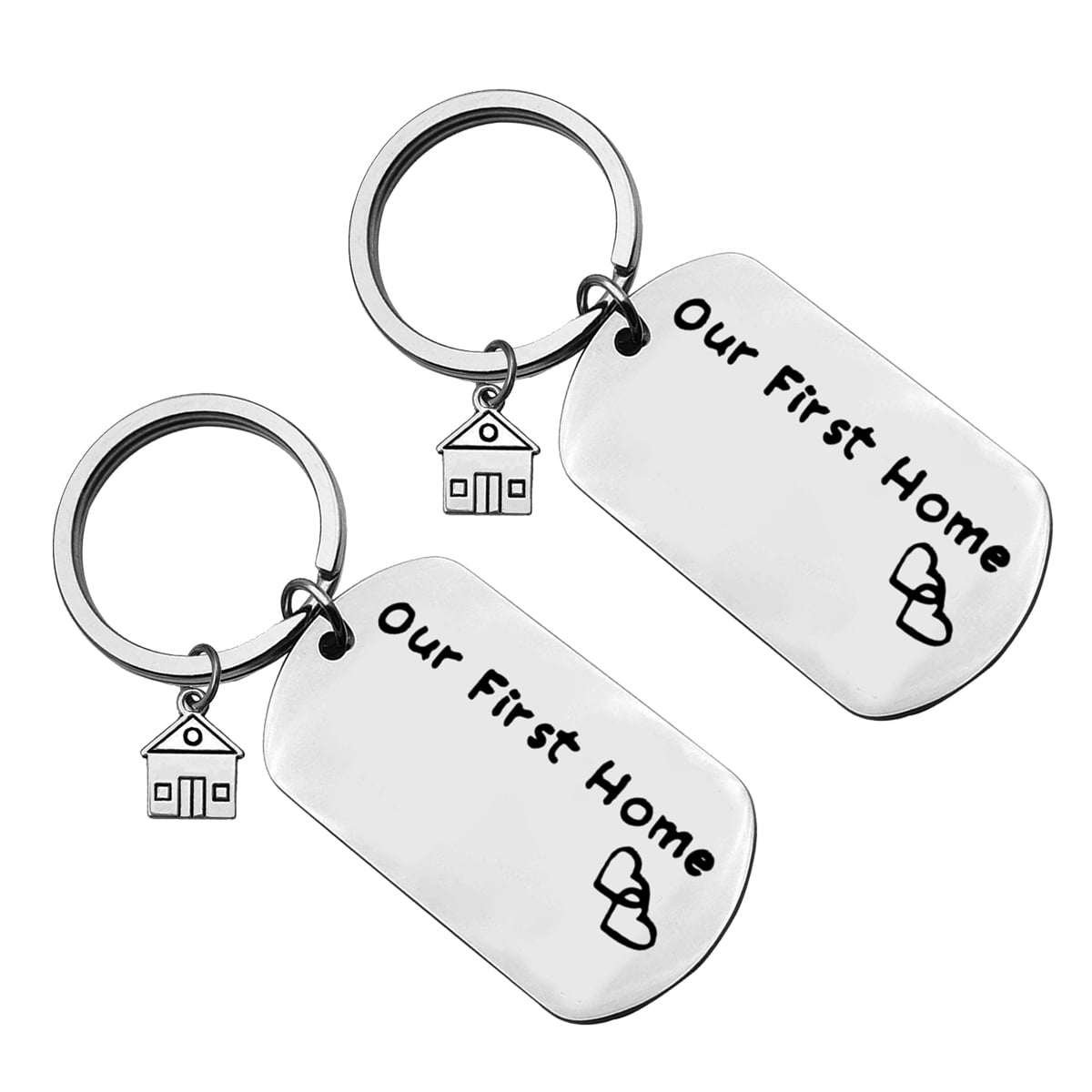 Our First Home Keychain Set Housewarming Gift for Couple Coworker New ...