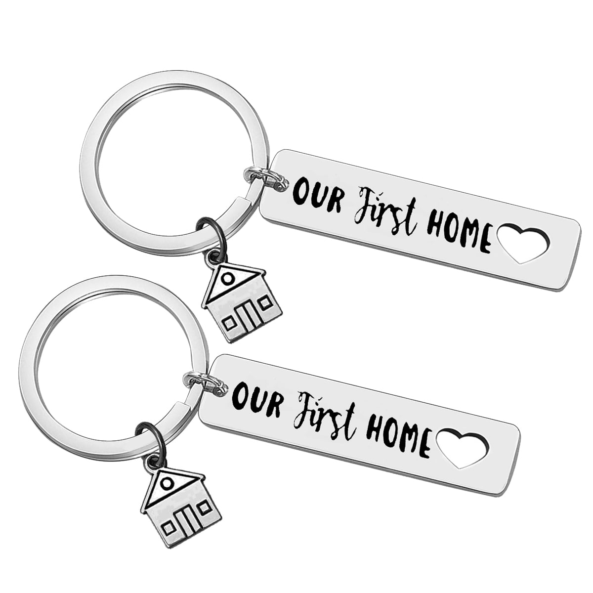 Our First Home Keychain Set Housewarming Gift for New Homeowner New ...
