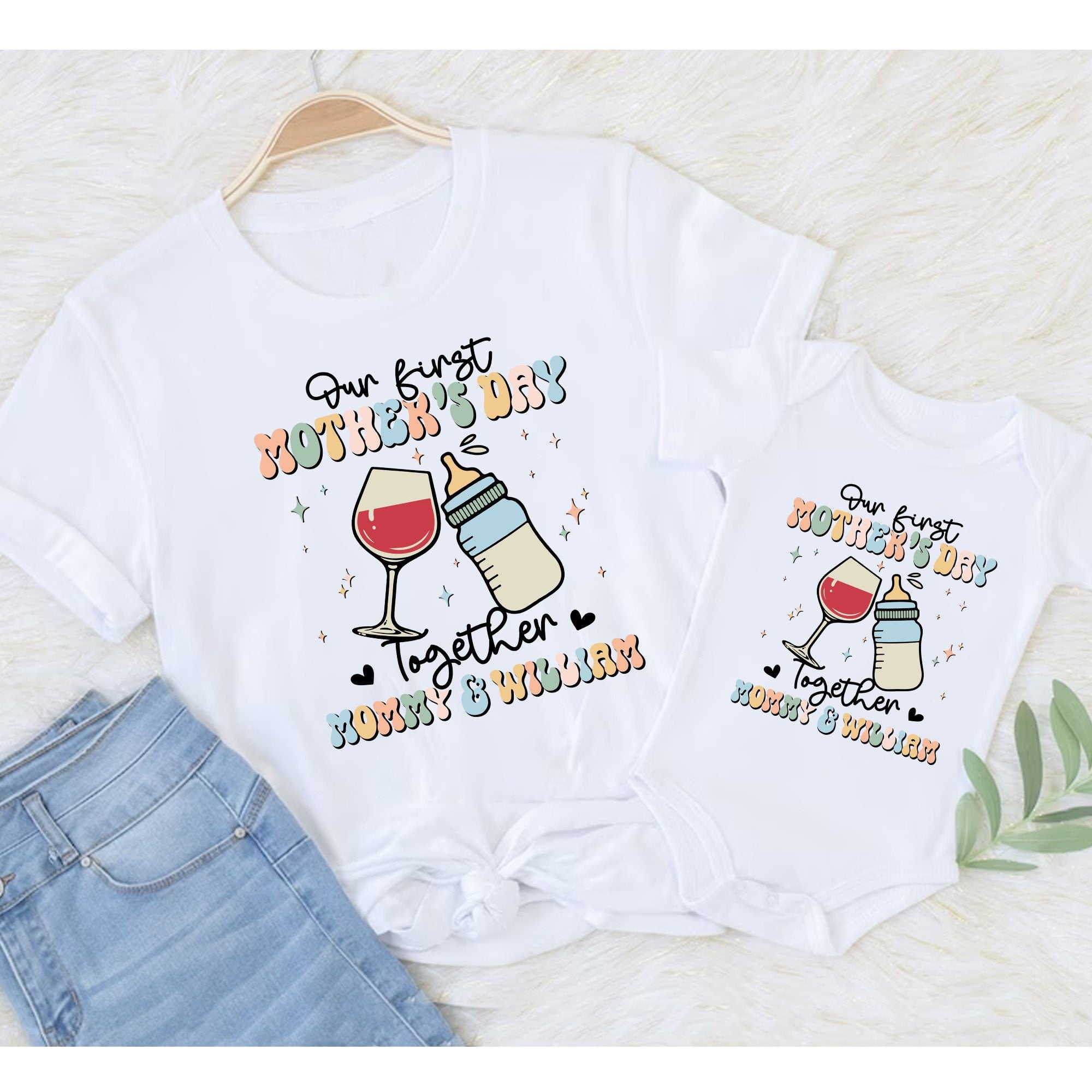 Our First Mother's Day Shirt, Mothers Day Matching Shirt, Matching Mom ...