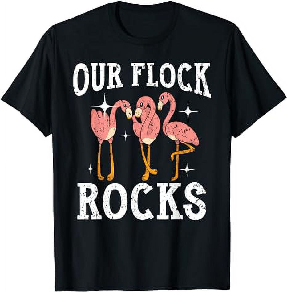 Our Flock Rocks Flamingo Family Group Vacation Matching T-Shirt ...