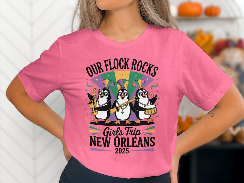Our Flock Rocks New Orleans 2025 Tee Hoodie Matching Bachelorette ...