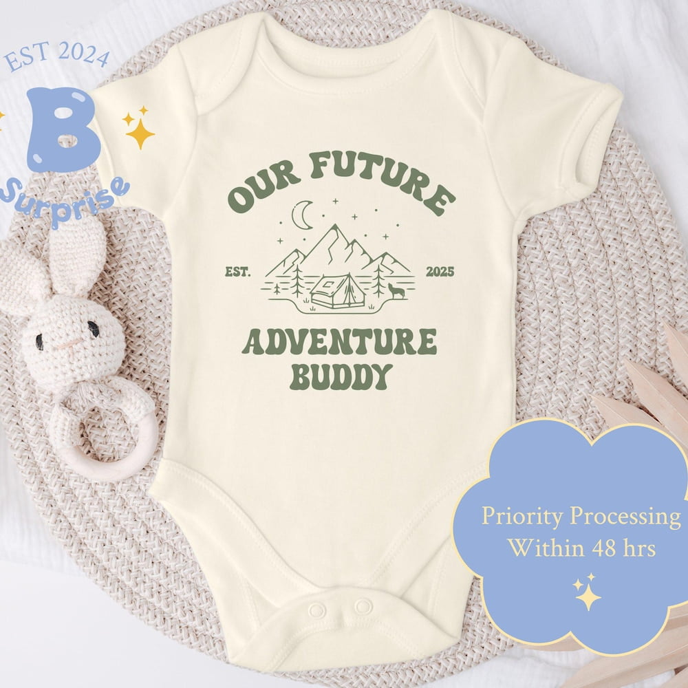 Our Future Adventure Buddy Onesie, National Park Camping Baby Announcement, Boy Baby Shower Gift ...