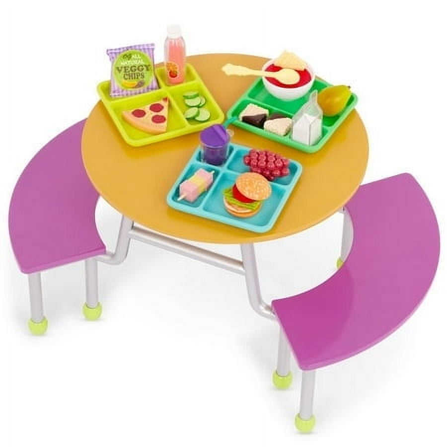 Our Generation Cafeteria Table School Accessory Set for 18" Dolls ...