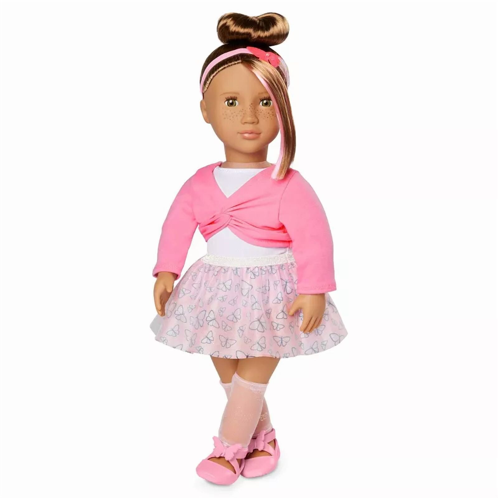 Our Generation Mika 18" Ballerina Doll in Butterfly Themed Ballet Dress ...