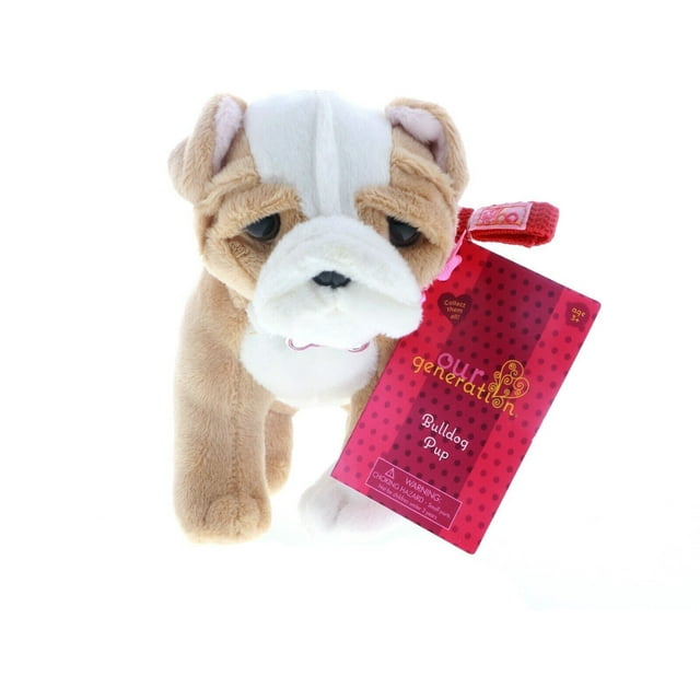 Our Generation Plush Pet Dogs for 18" Dolls - Bulldog - Walmart.com
