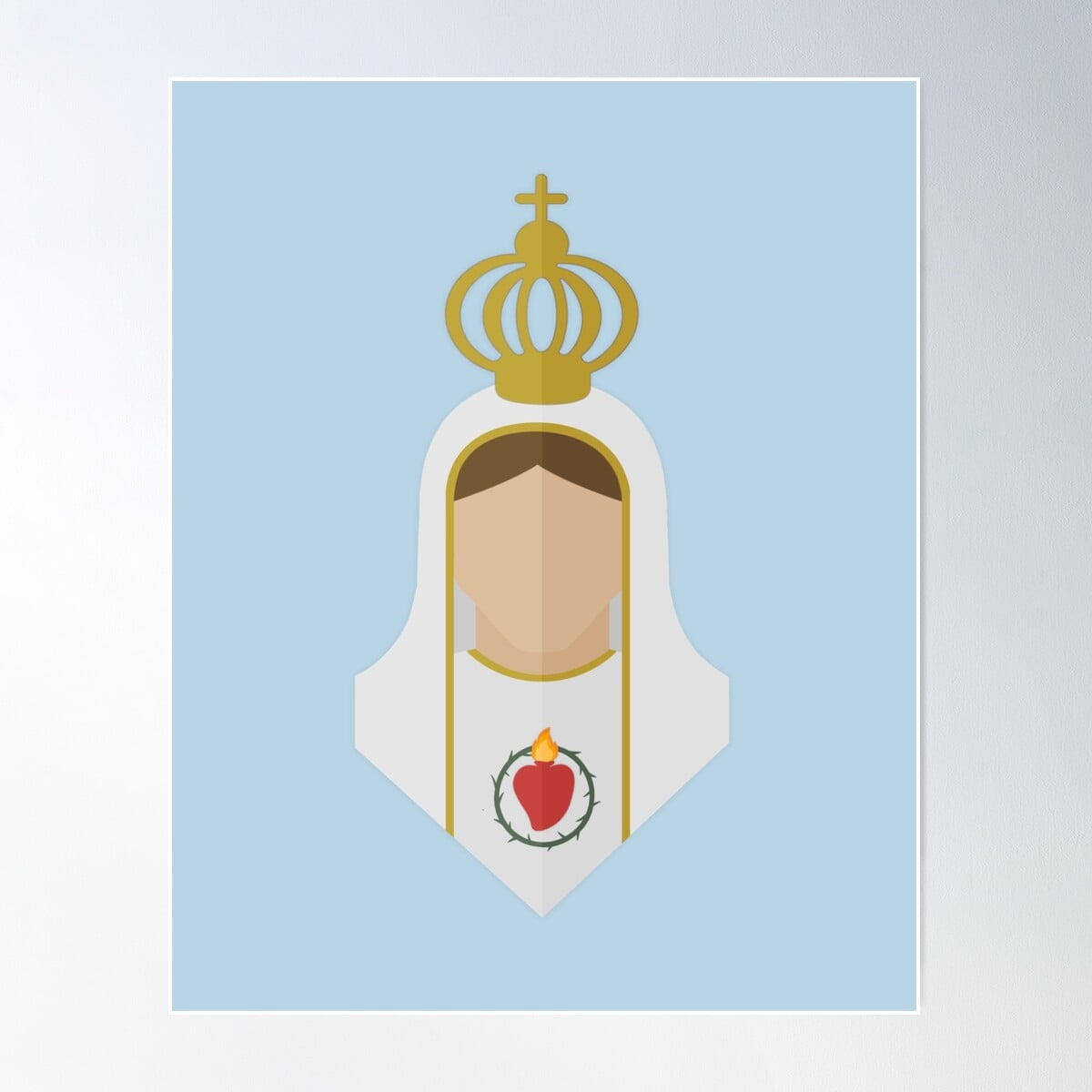Our Lady Of Fatima Poster Wall Art, Modern Wall Decor For Living Room ...