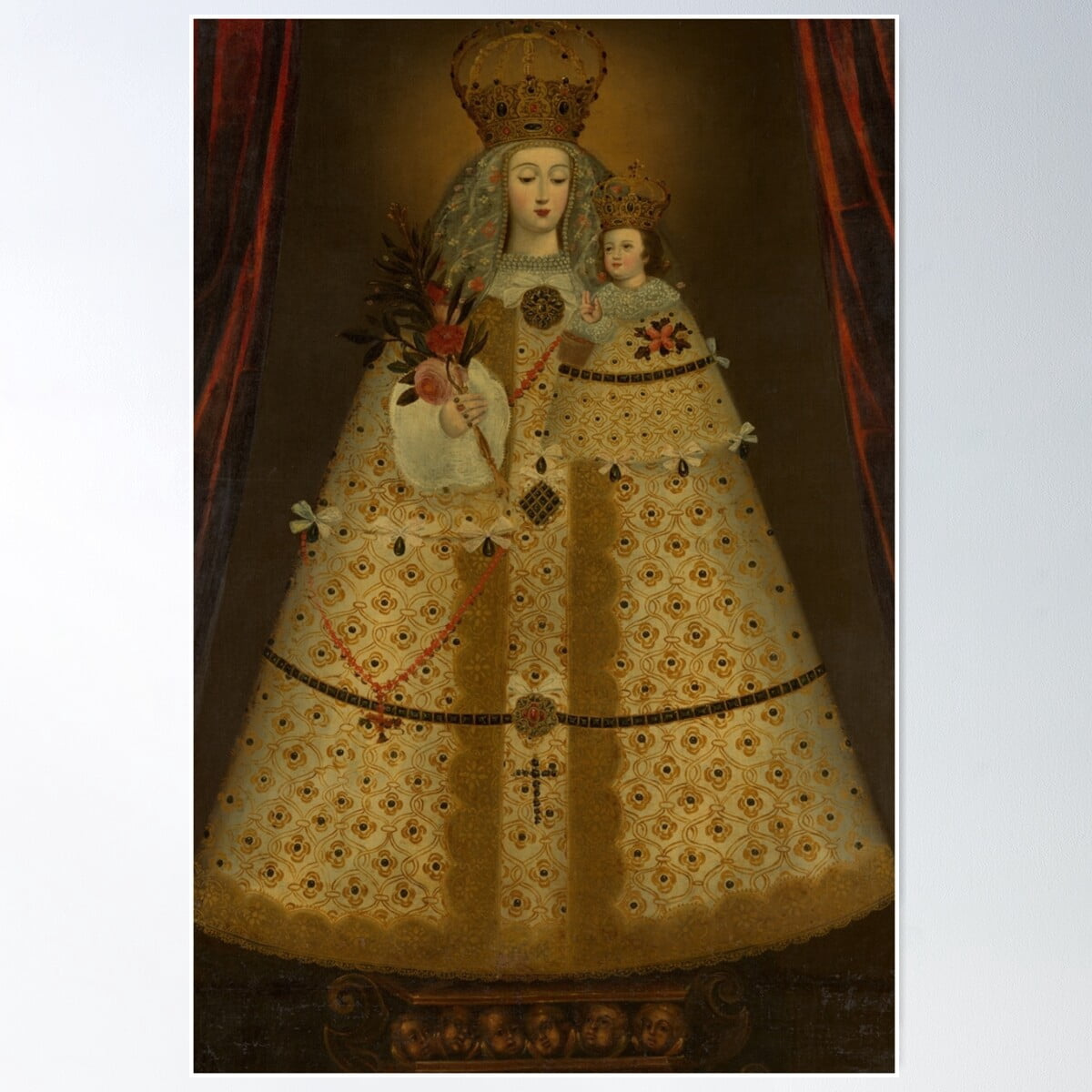 Our Lady Of Guápulo Poster Wall Art, Modern Wall Decor For Living Room ...