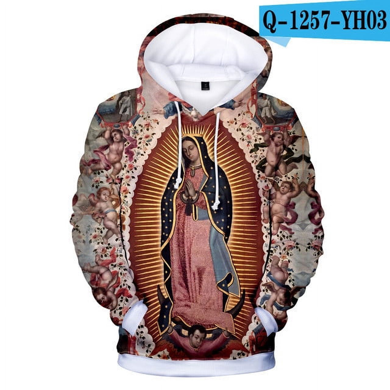 Our Lady Of Guadalupe Virgin Mary Catholic Mexico Print Hoodies Men ...