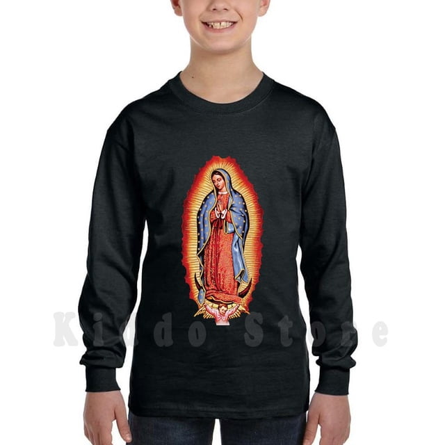 Our Lady Of Guadalupe Virgin Mary hoodies long sleeve Catholic Mary ...