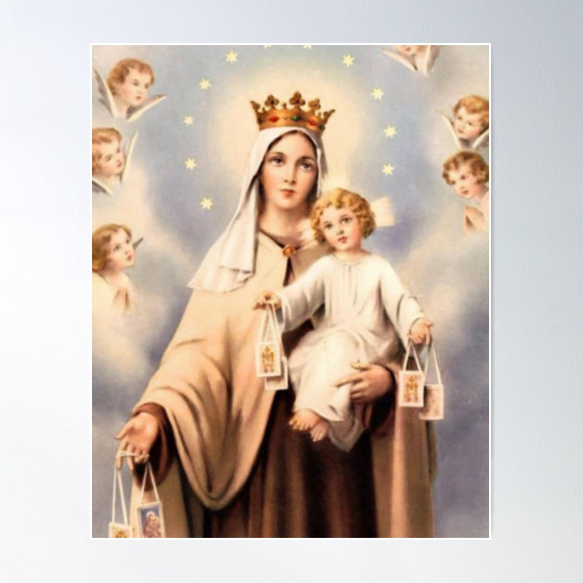 Our Lady Of Mount Carmel 5 Poster Wall Art, Modern Wall Decor For ...