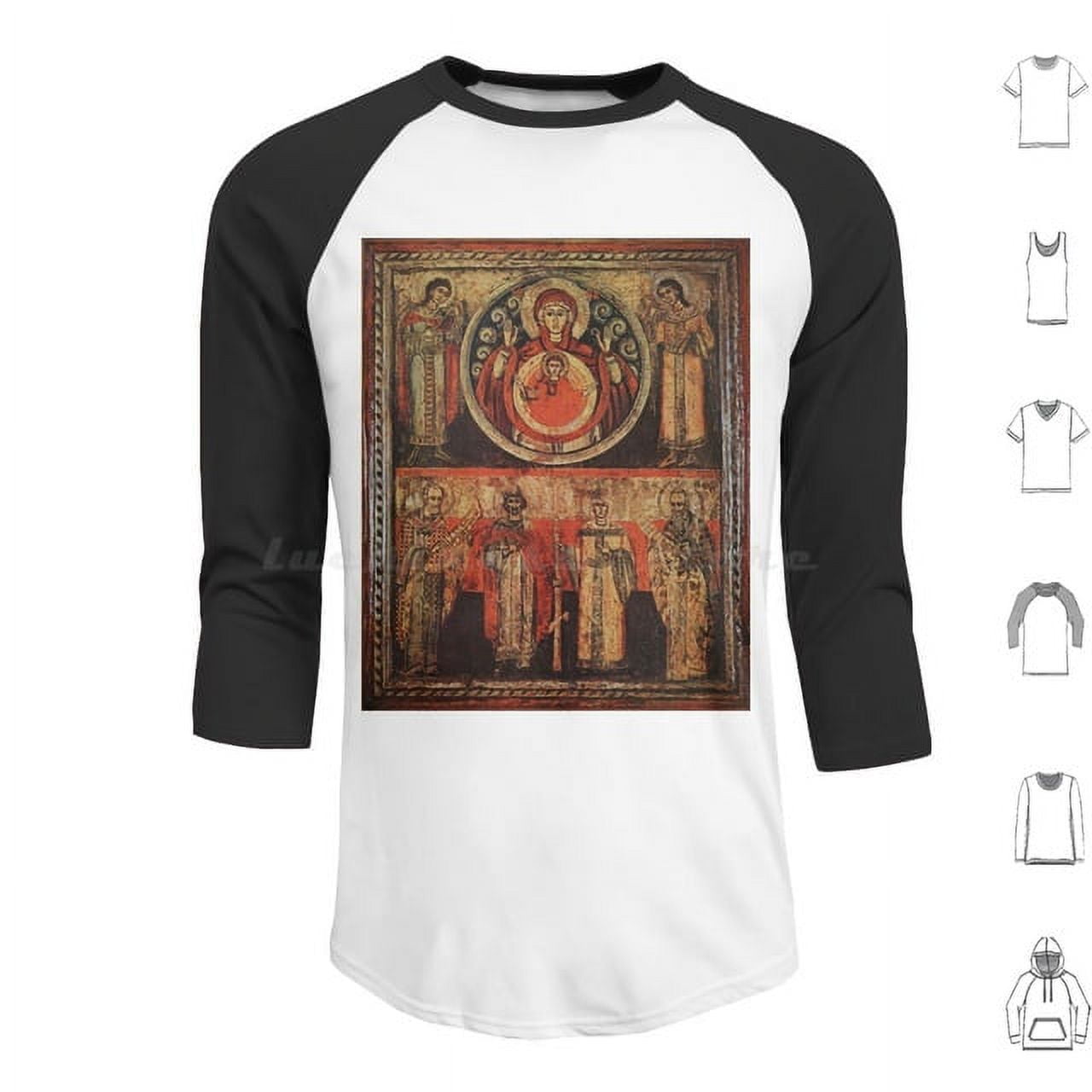 Our Lady Of The Sign Icon Hoodies Long Sleeve Catholic Christian Jesus ...