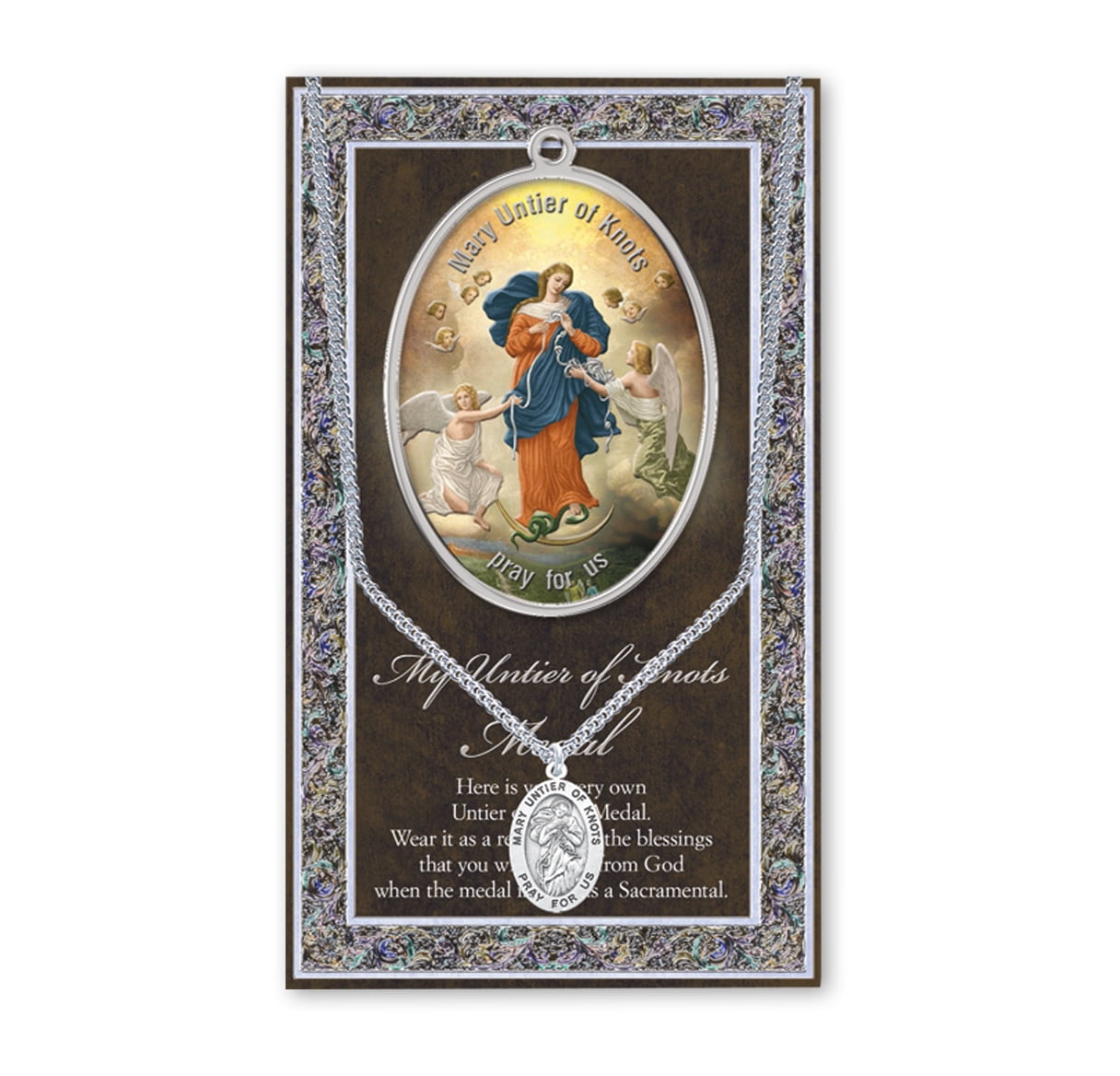 Our Lady Untier of Knots Biography Pamphlet and Patron Saint Medal ...