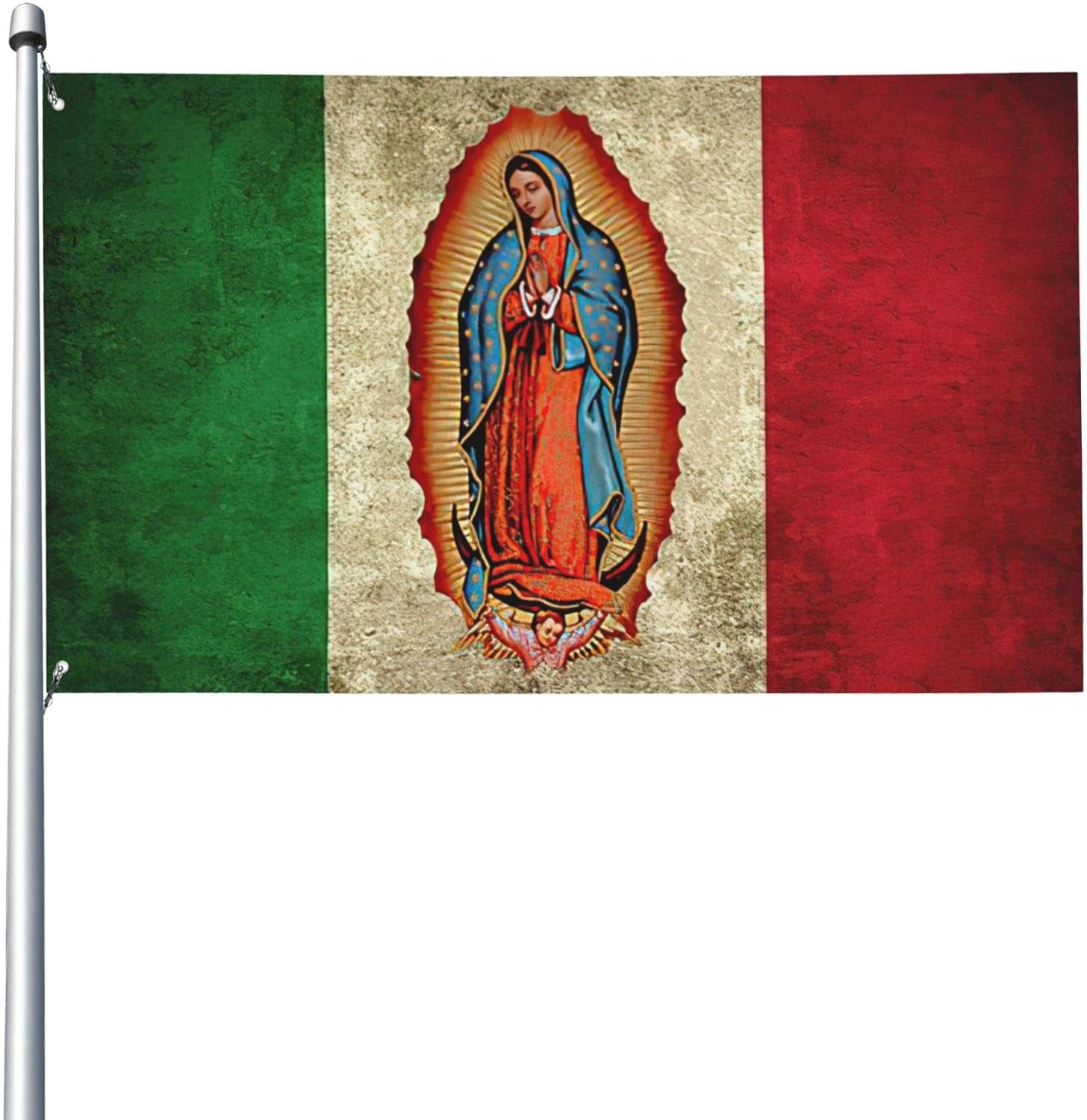 Our Lady Virgen De Guadalupe Mexican Flag For Indoor Home House Decor ...