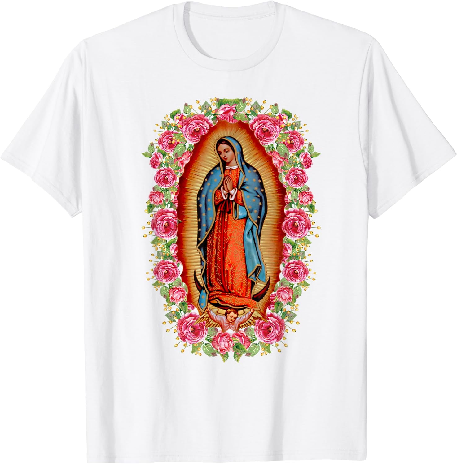Our Lady Virgen De Guadalupe Virgin Mary T-Shirt - Walmart.com