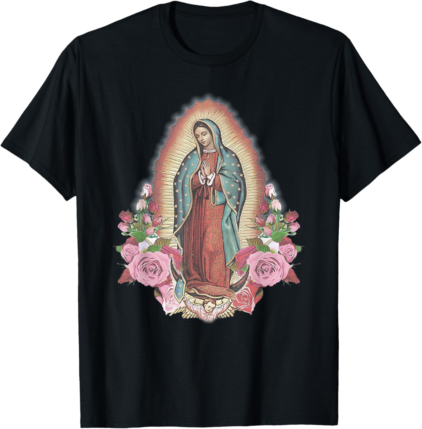 Our Lady Virgen De Guadalupe Virgin Mary T-Shirtmen and women can wear ...