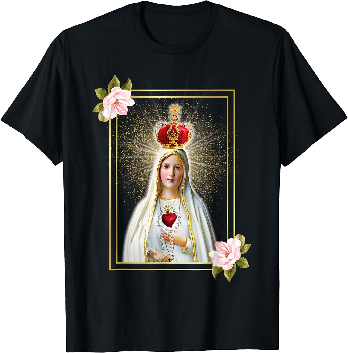 Our Lady of Fatima Immaculate Heart of Blessed Virgin Mary T-Shirt ...