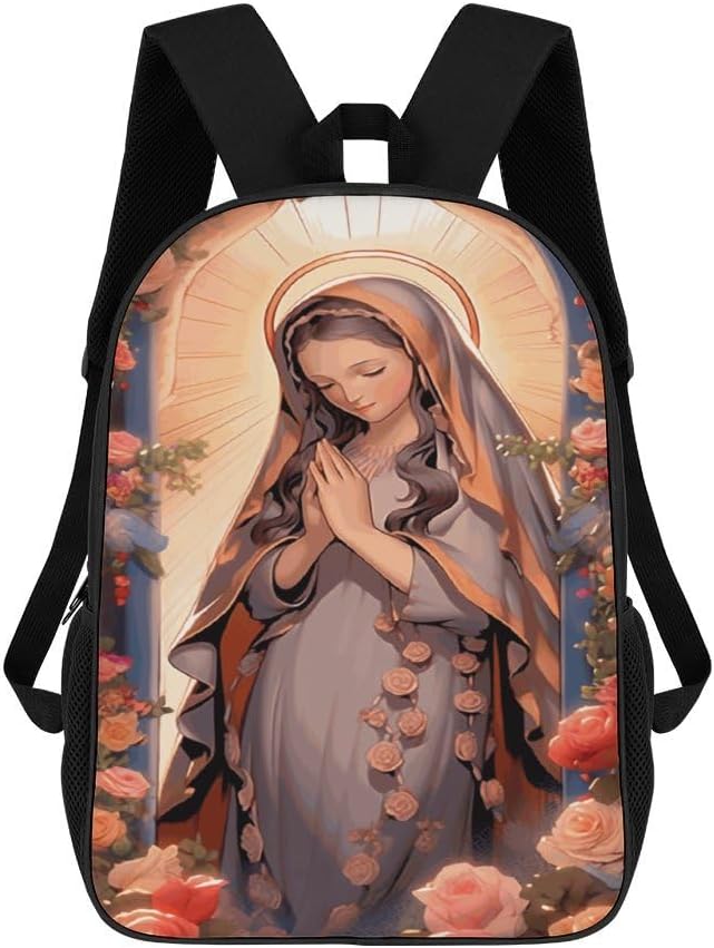 Our Lady of Guadalupe Backpack Laptop Backpack Virgin Mary Adjustable ...