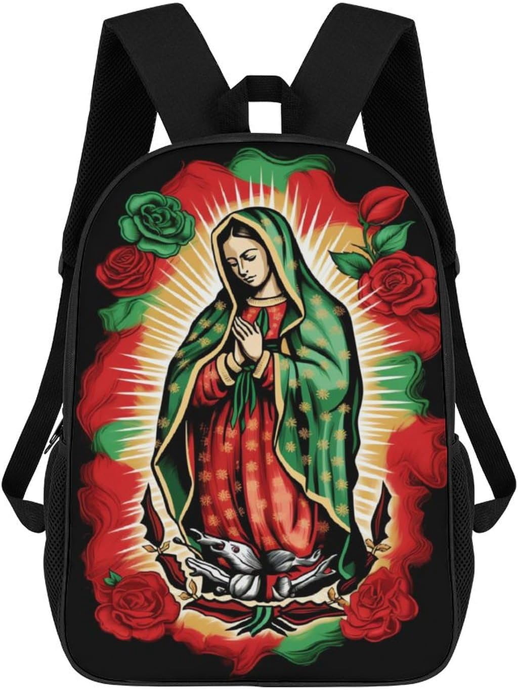 Our Lady of Guadalupe Backpack Laptop Backpack Virgin Mary Adjustable ...