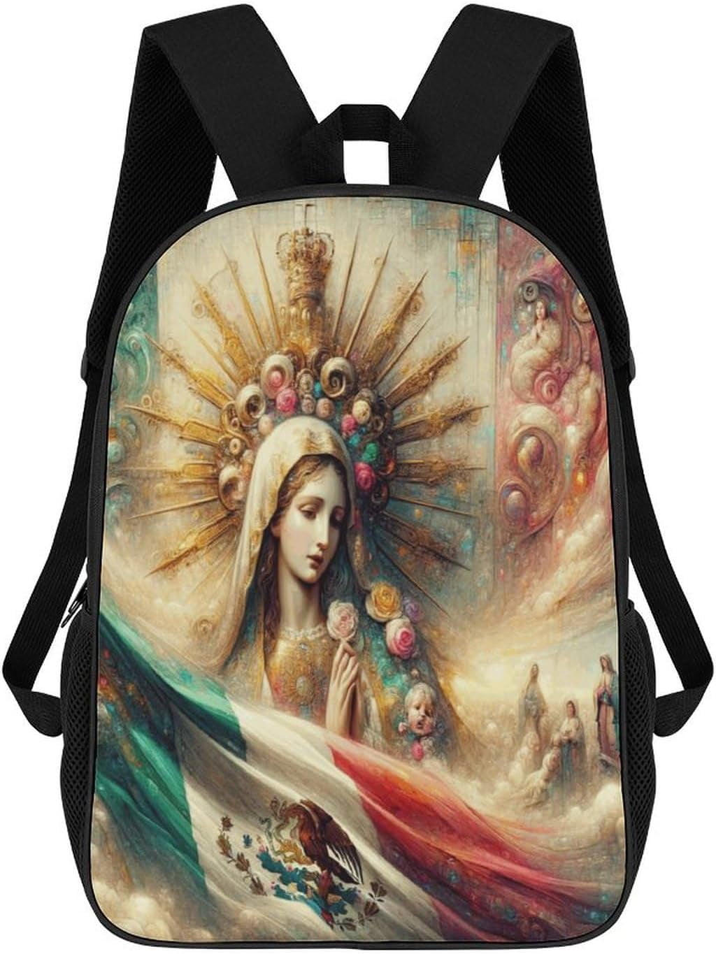 Our Lady of Guadalupe Backpack Laptop Backpack Virgin Mary Adjustable ...