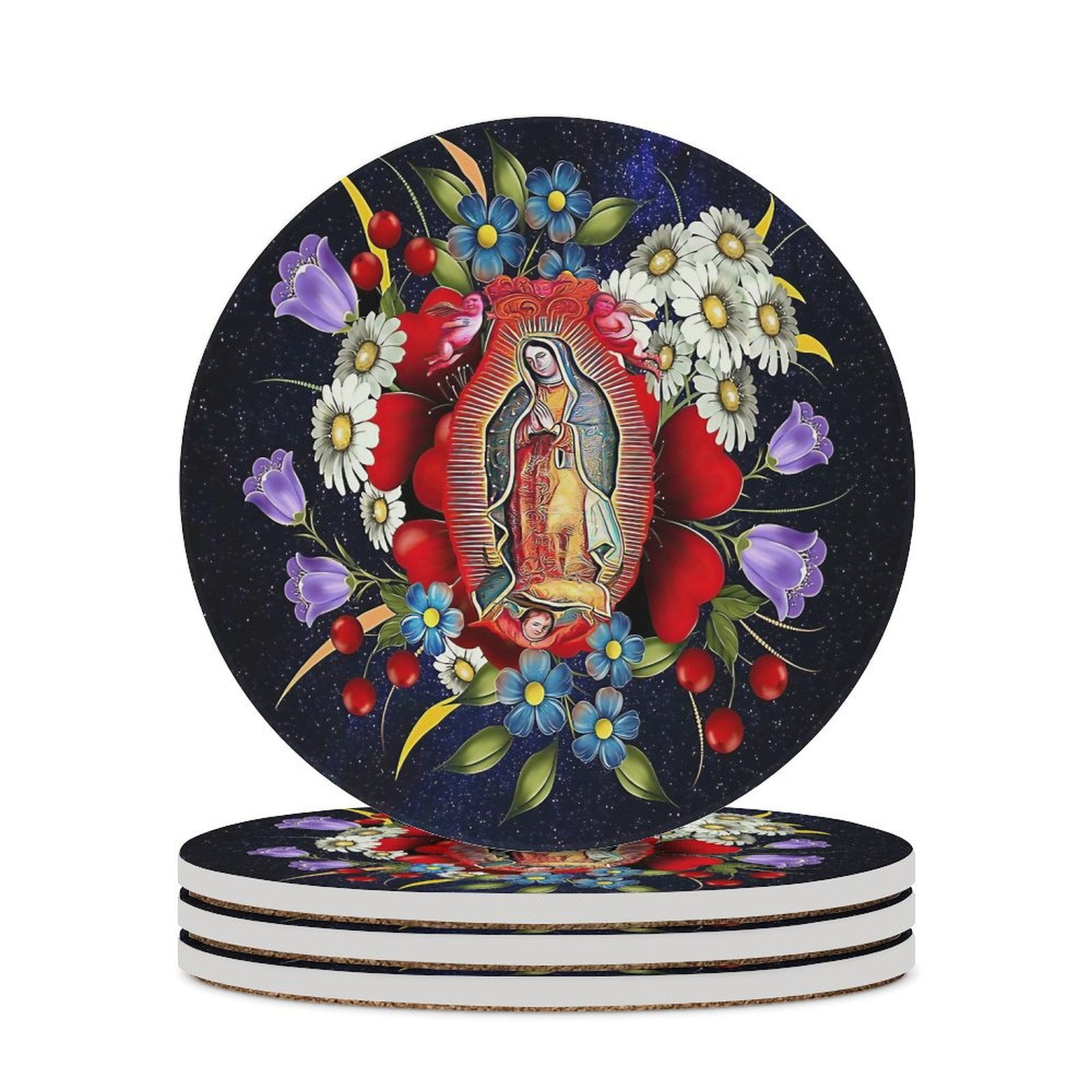Our Lady of Guadalupe Maxi Ceramic Coasters Absorbent Coasters for ...