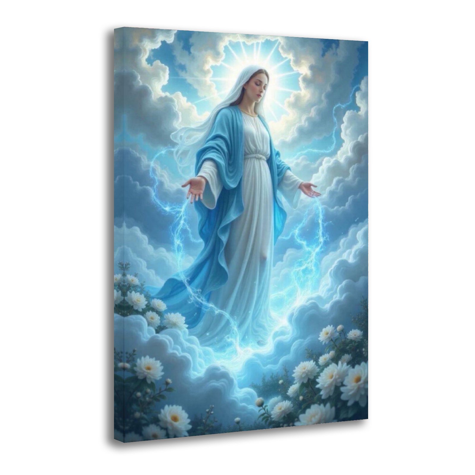 Our Lady of Guadalupe Painting On Canvas Wall Art Poster Scroll Picture ...