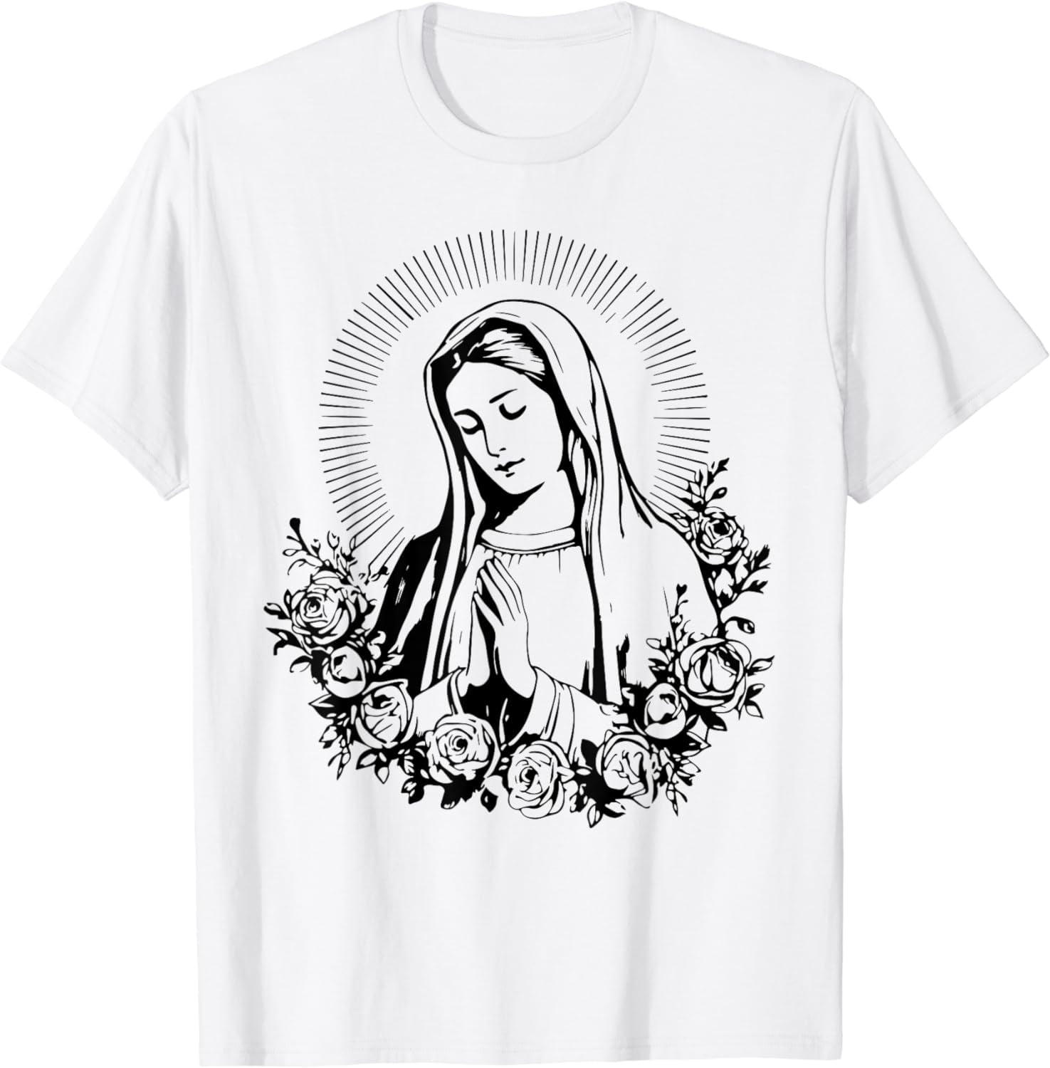 Our Lady of Guadalupe Virgin Mary Catholic Saint Men Women T-Shirt ...