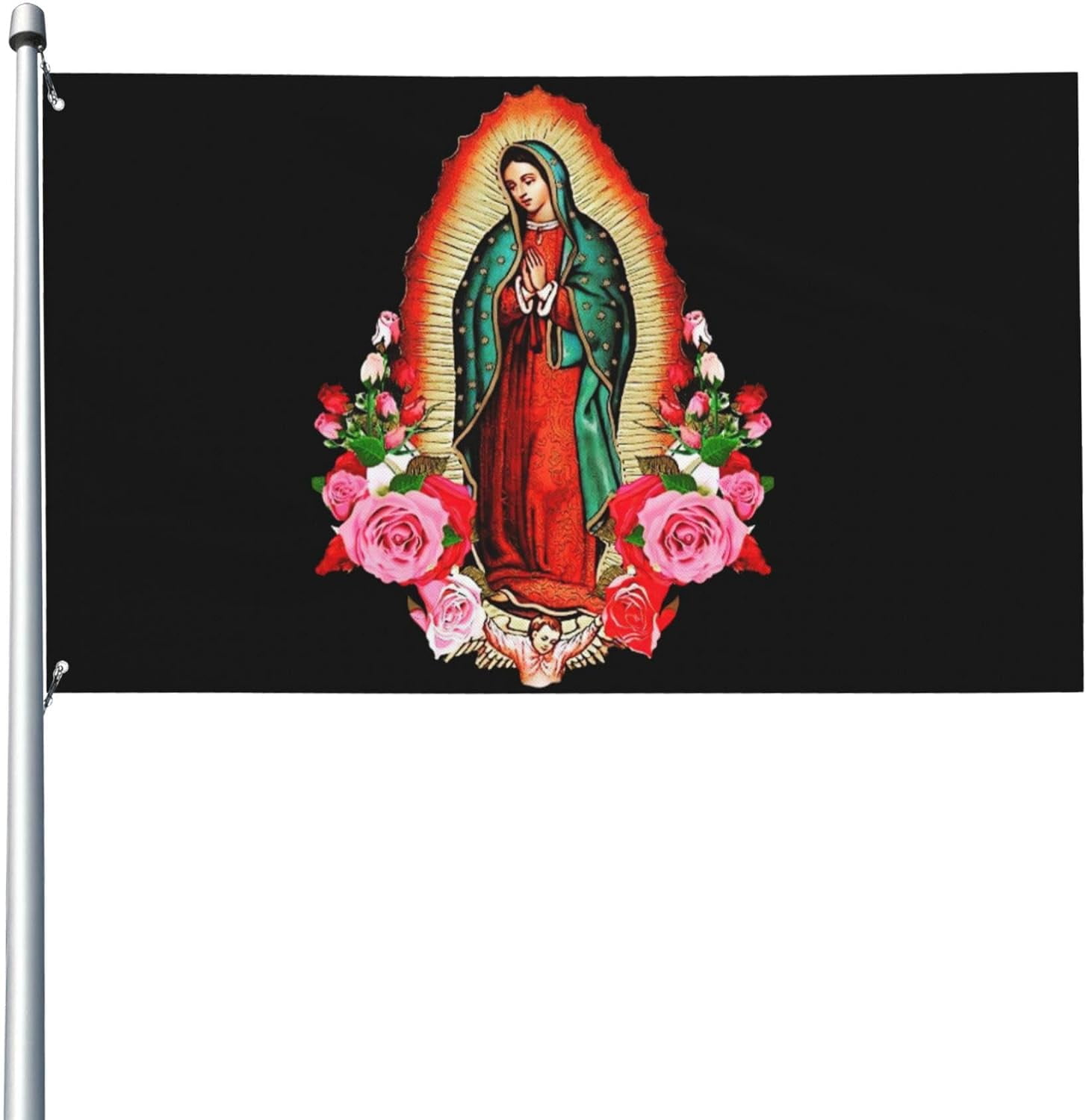 Our Lady of Guadalupe Virgin Mary Flag Outdoor Garden Flag Breeze Flag ...