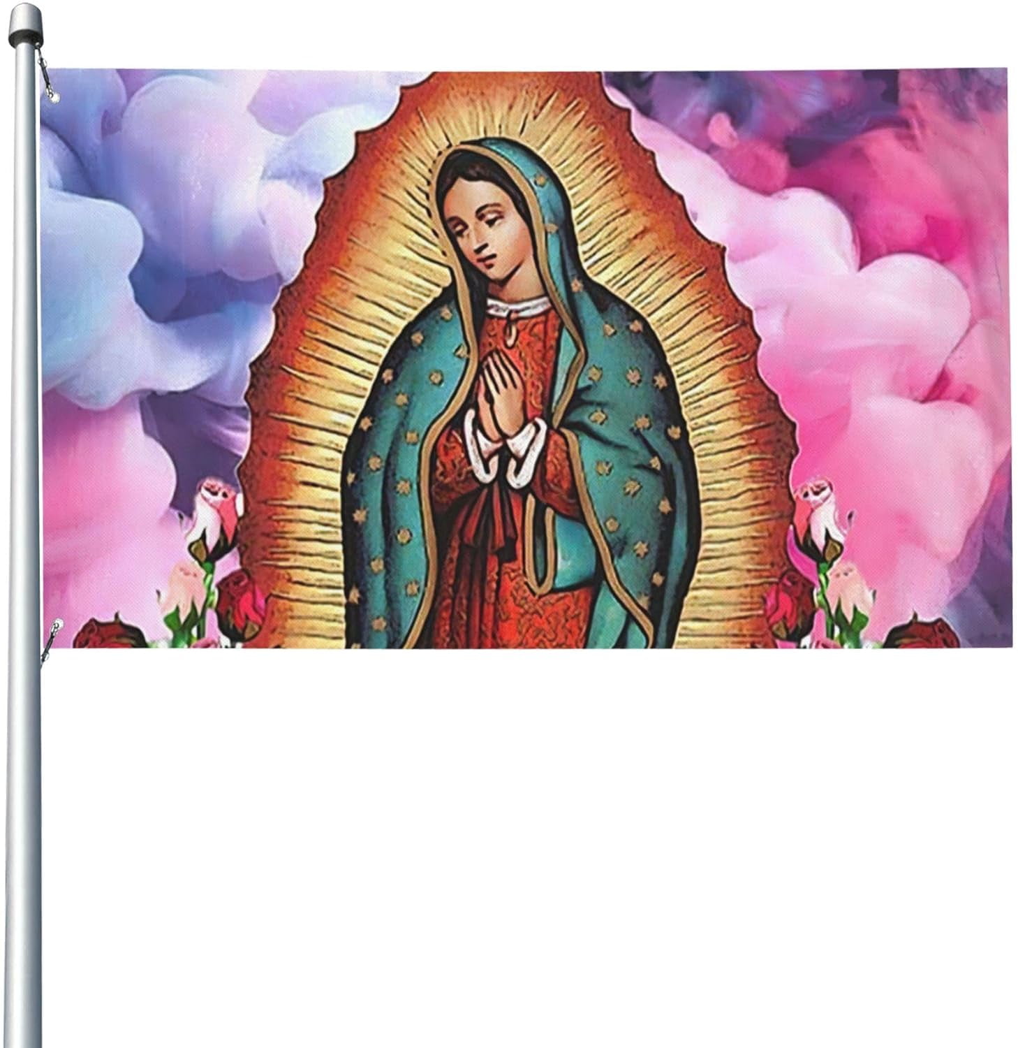 Our Lady of Guadalupe Virgin Mary Flags Garden Home Flag House Flags ...