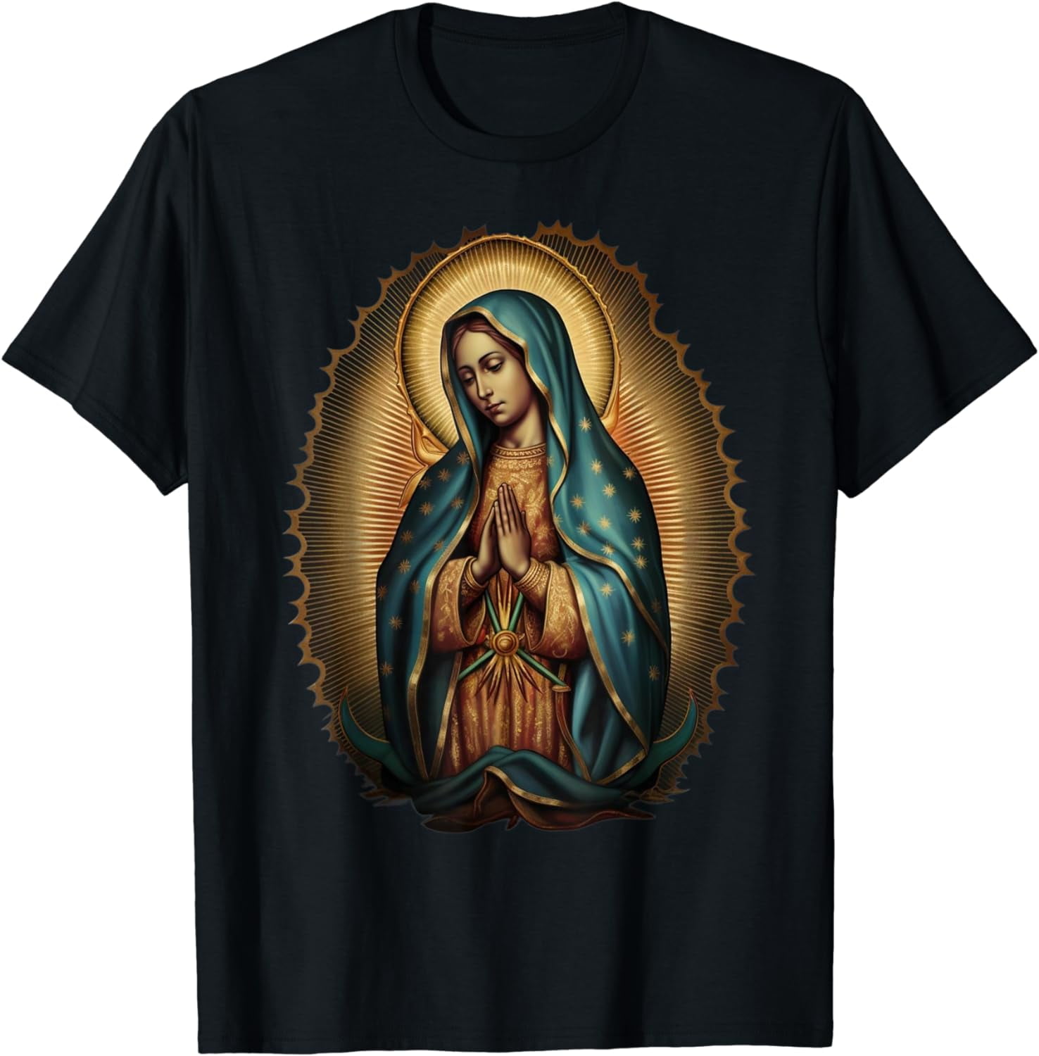 Our Lady of Guadalupe Virgin Mary Saint Art T-Shirt - Walmart.com
