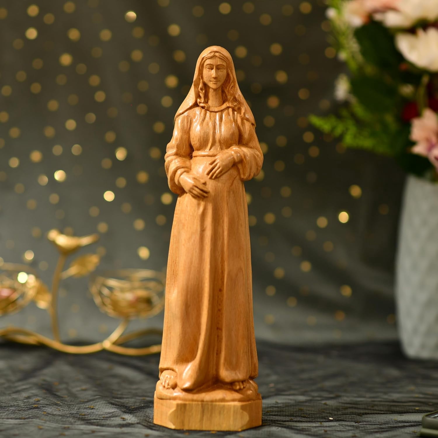 Our Lady of Hope Catholic Religious Wooden Statue, Religious Catholic ...
